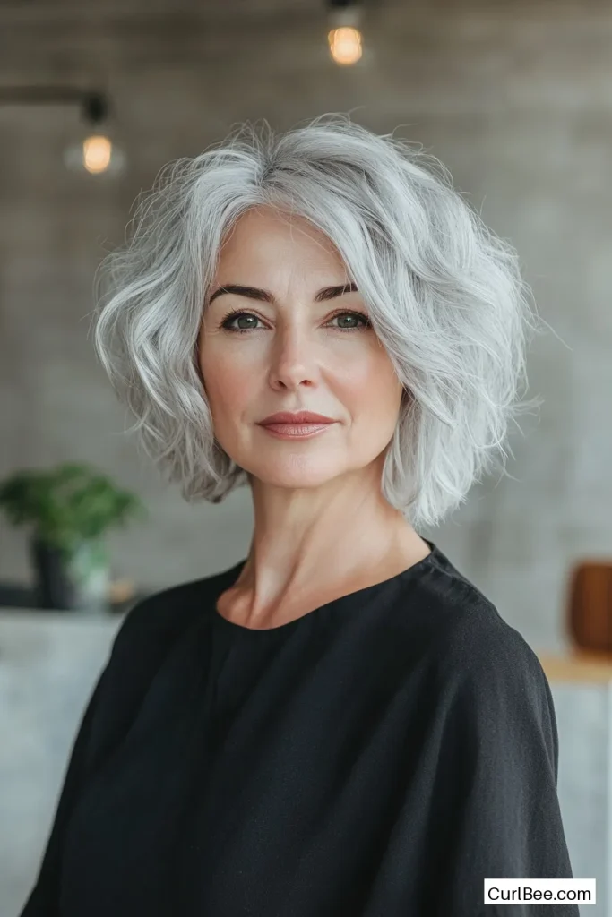 25 Wavy Hairstyles for Women Over 50 - Curl Bee